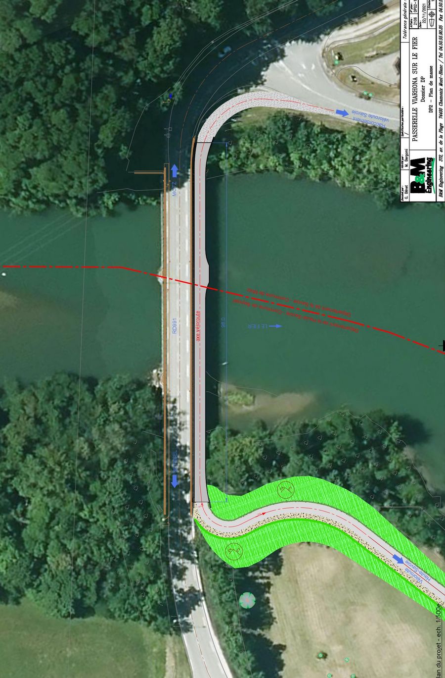 Point sur la nouvelle passerelle au Pont du Fier et prolongement de la ViaRhôna